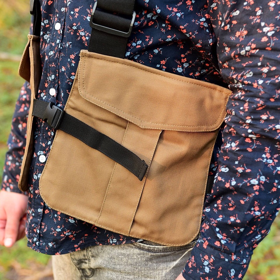 Upland Hunting strap vest Waxed water proof canvas Outdoor vest Camping ...