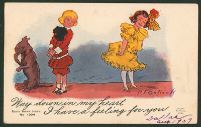 Early 1900s Comic Series Buster Brown & Tige Mary Jane R.F. Outcault ...