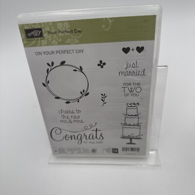 Stampin Up YOUR PERFECT DAY Stamp Set By Dave Wreath #137160 | eBay