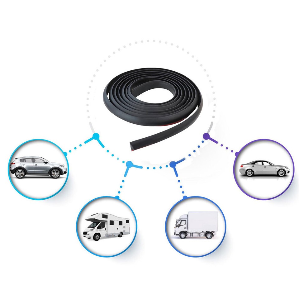 2M T Shaped Car Body Gap Filling Sealing Strip Rubber Molding Trim ...