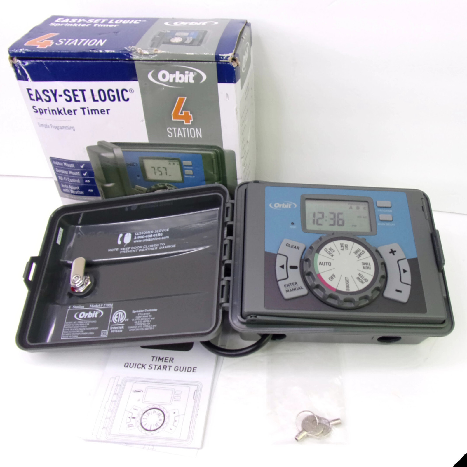 Orbit 27894 Easy Set Logic 4 Station Sprinkler Timer ~ New In Box ~ | eBay