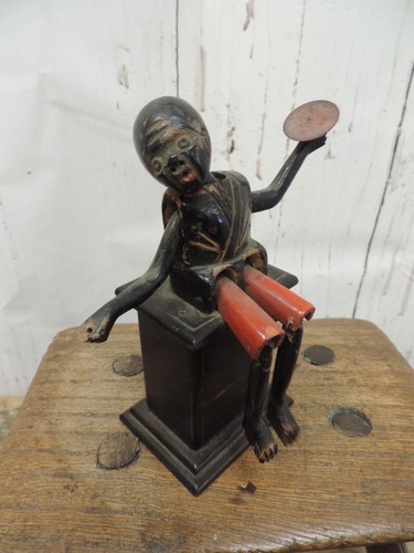 19th Century Japanese Wooden Automaton Kobe Toy Unusual Model Perry ...