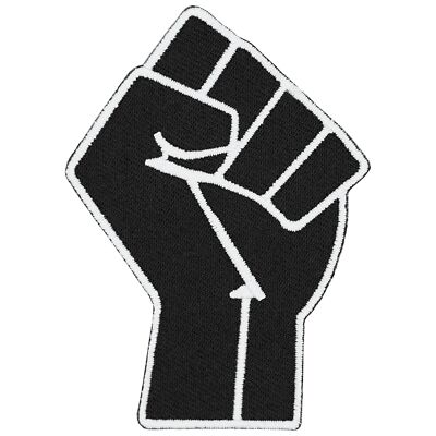 Black Raising Fist Protest Patch, Civil Rights Activist Patches | eBay