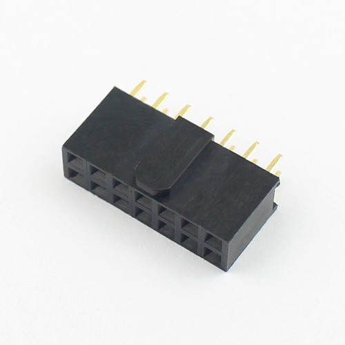 10Pcs 2.54mm Pitch 2x7 14 Pin Female Header Strip Connector Polarizing ...