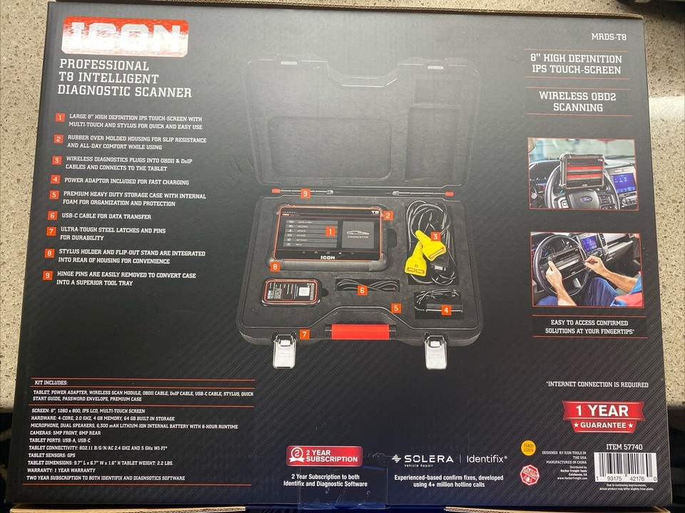 ICON T8 Professional Intelligent Diagnostic Scanner MRDS-T8 57740 | eBay