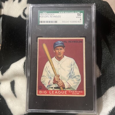 1933 GOUDEY CARL REYNOLDS 120 VG/EX SGC 4 (50) ST. LOUIS BROWNS | eBay
