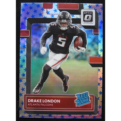 2022 Donruss Optic #207 DRAKE LONDON Stars Holo Silver Prizm Rookie ...