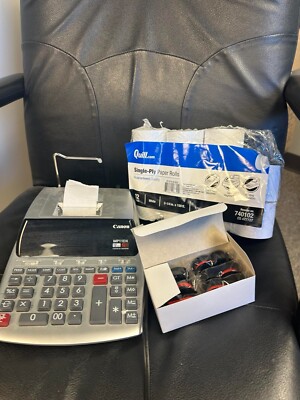 Canon MP11DX Printing Calculator with Ribbons and Paper Rolls | eBay