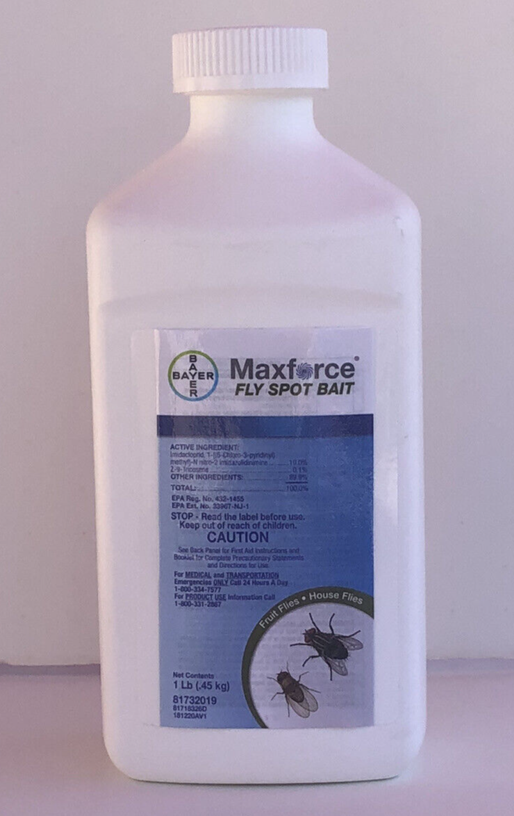Maxforce Fly Spot Bait Quick Kill 1- 16 oz. Bottle- Kills flies in ...