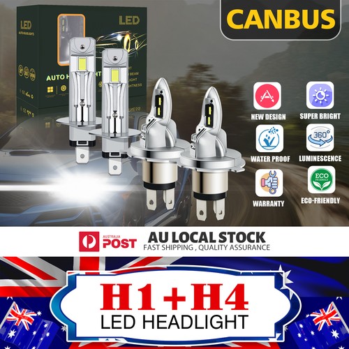 2X H1+H4 LED Headlights Easy Fit 12V FOR Commodore VY VZ | eBay Australia