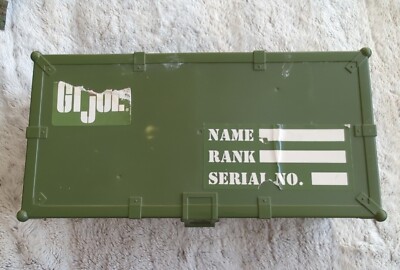Vintage 1997 Hasbro Plastic GI Joe Green Foot Locker Ammo Storage Box ...