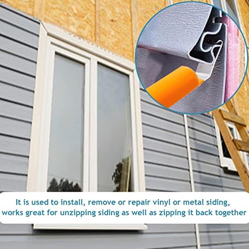 2 Pack 7 Inch Vinyl Siding Removal Tool Hardened Non-Slip Grip Handle ...