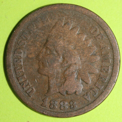 1883 Indian Head Cent Penny Exact Coin Shown Fast Combined Shipping OCE ...