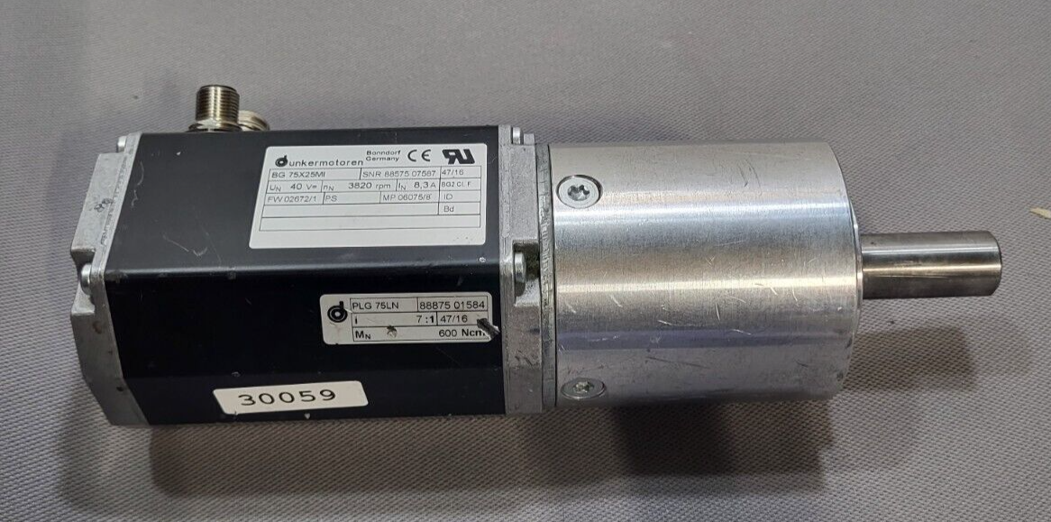 Dunkermotoren BG 75x25 MI Electric Servo Motor 3820 rpm | eBay