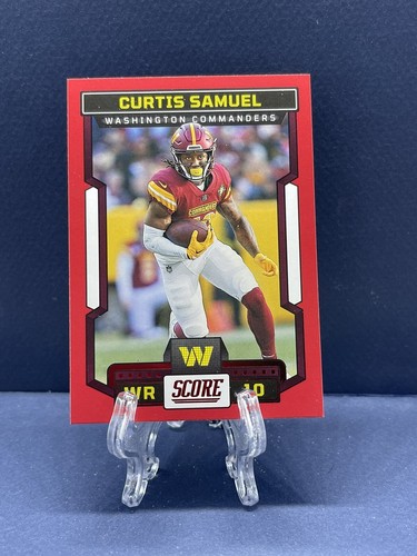 2023 Score Football Red #257 Curtis Samuel Washington Commanders | eBay
