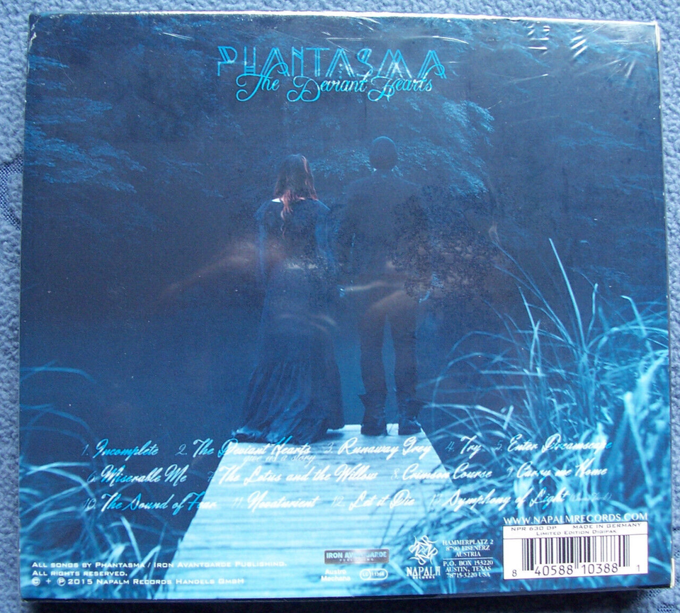 PHANTASMA...The Deviant Hearts...Metal Hard Rock New Sealed CD 2015 ...