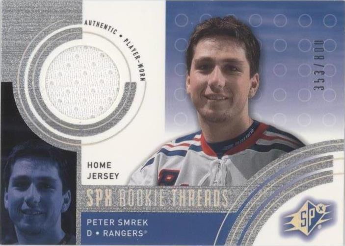 2001-02 SPx - Peter Smrek #143 Home Jersey /800 (MEM, RC) for sale ...