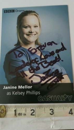 JANINE MELLOR ACTRESS HAND SIGNED PROMO CARD AND COA | eBay
