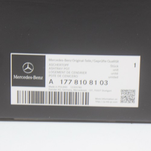 NEW MB A W176 CENTRE CONSOLE CUP HOLDER ASHTRAY INSERT A1778108103 177 ...