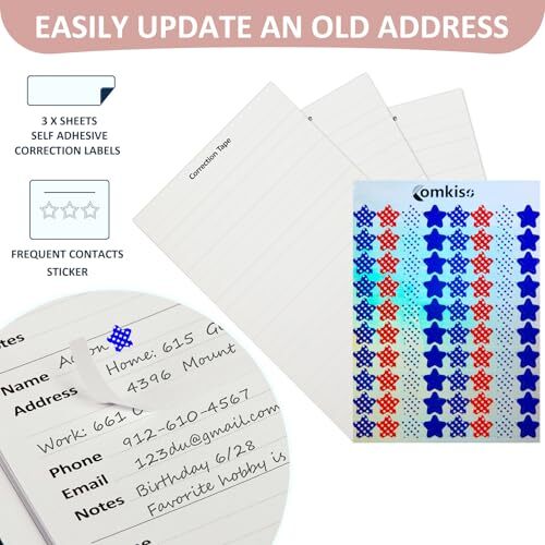 Address Book with Individual Alphabetical Tabs Laminated, Large A. Rose ...