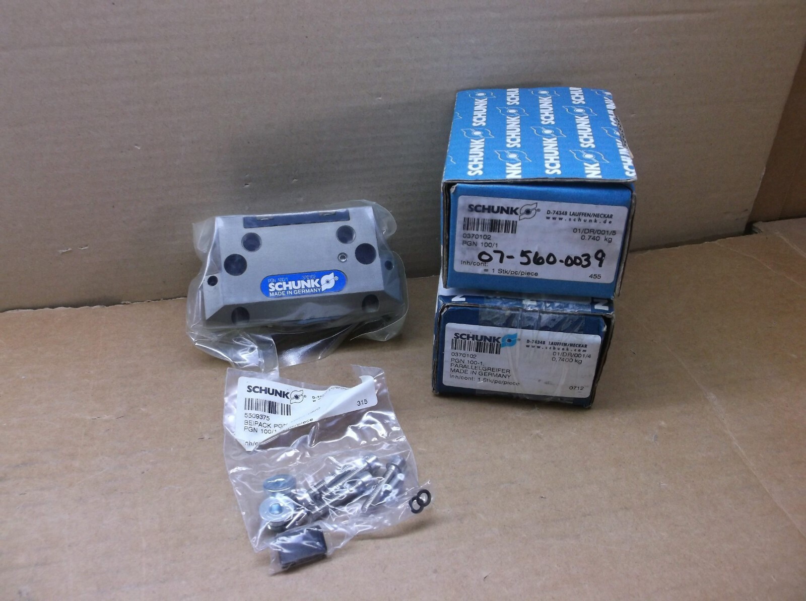 SCHUNK PGN-plus 100-1-AS Gripper 2 Finger Parallel Stroke for sale ...