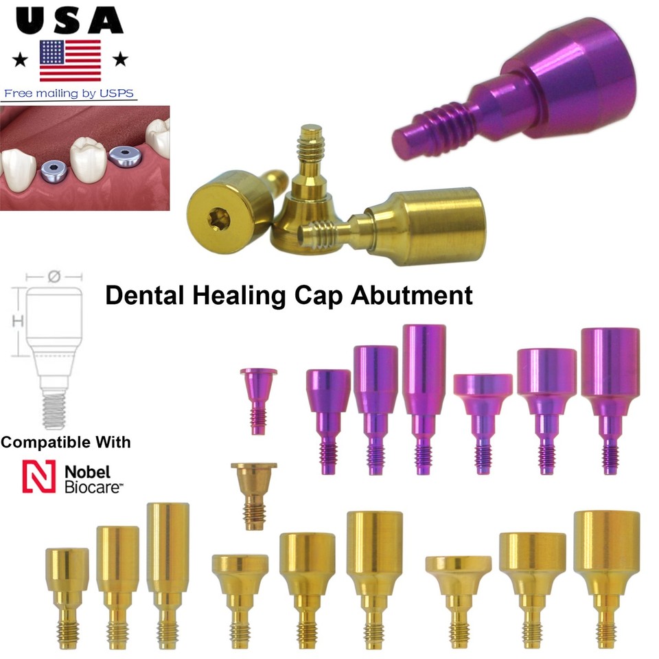 Nobel Biocare CC Hex Locator/Healing Cap Abutment Analog Impression ...