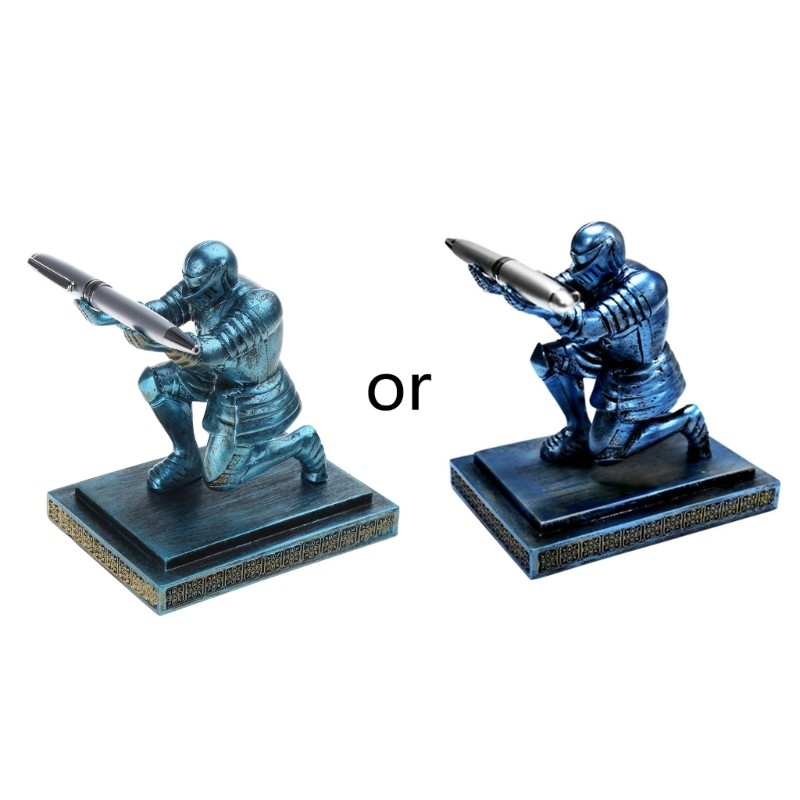 Creative Knight Pen Display Rack Resin Pen Holder Stand Fit for ...
