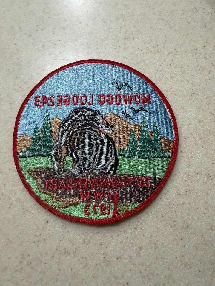 Mowogo Lodge 243 20th Anniversary 1973 Jacket Patch | eBay