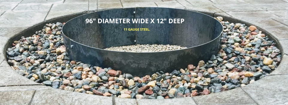 Fire Pit Campfire Ring 72" Diameter x 12" Deep Extra Large | eBay