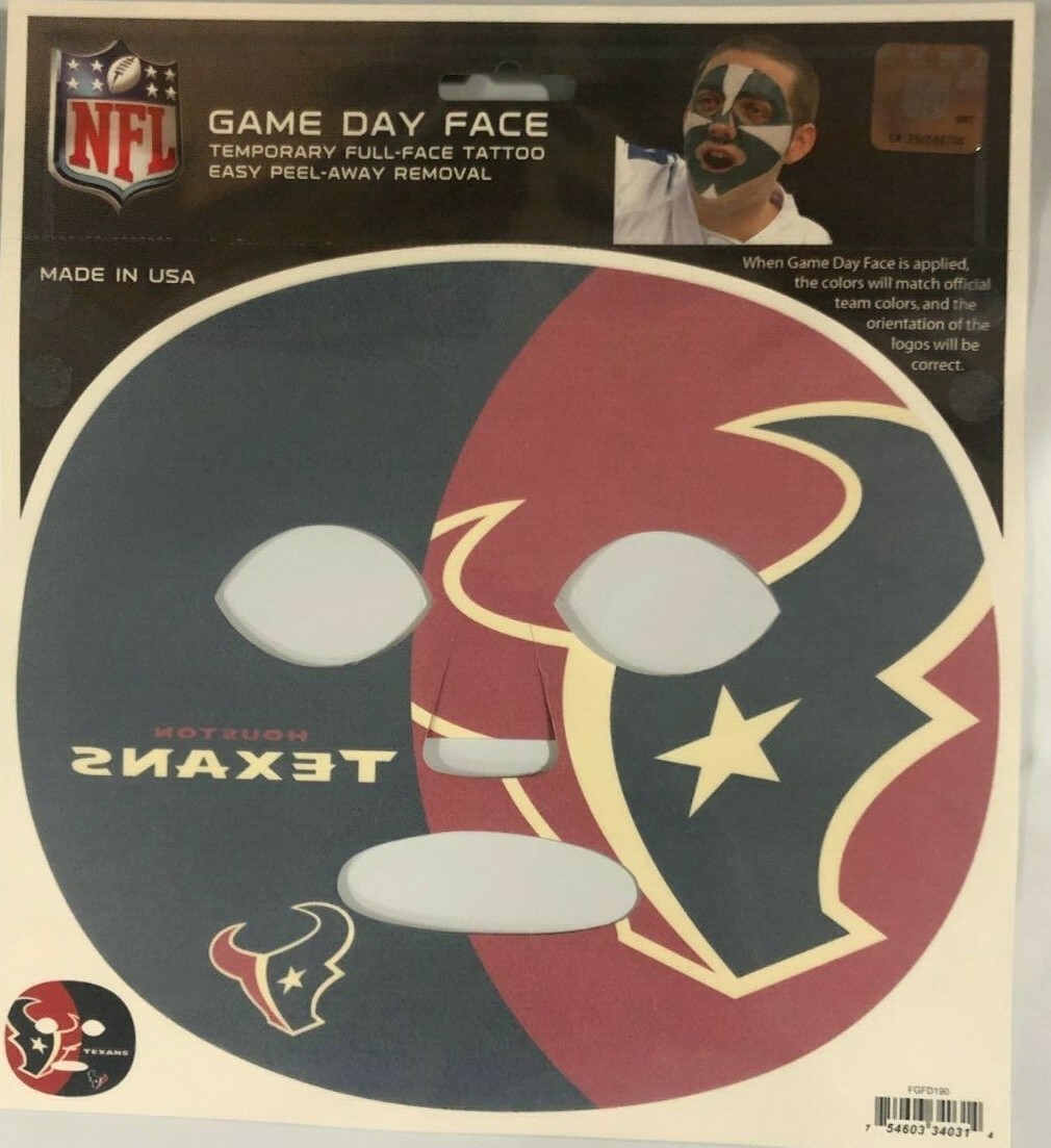 Nfl Temporary Face Tattoos Nfl Temporary Tattoo Etsy Canada