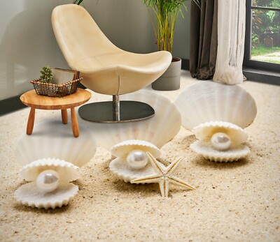 3D Shell Pearls O4118 Floor WallPaper Murals Wall Print Decal 5D Romy ...