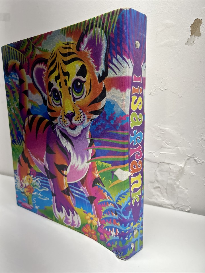 Vintage Lisa Frank Tiger Cub Hard Binder | eBay