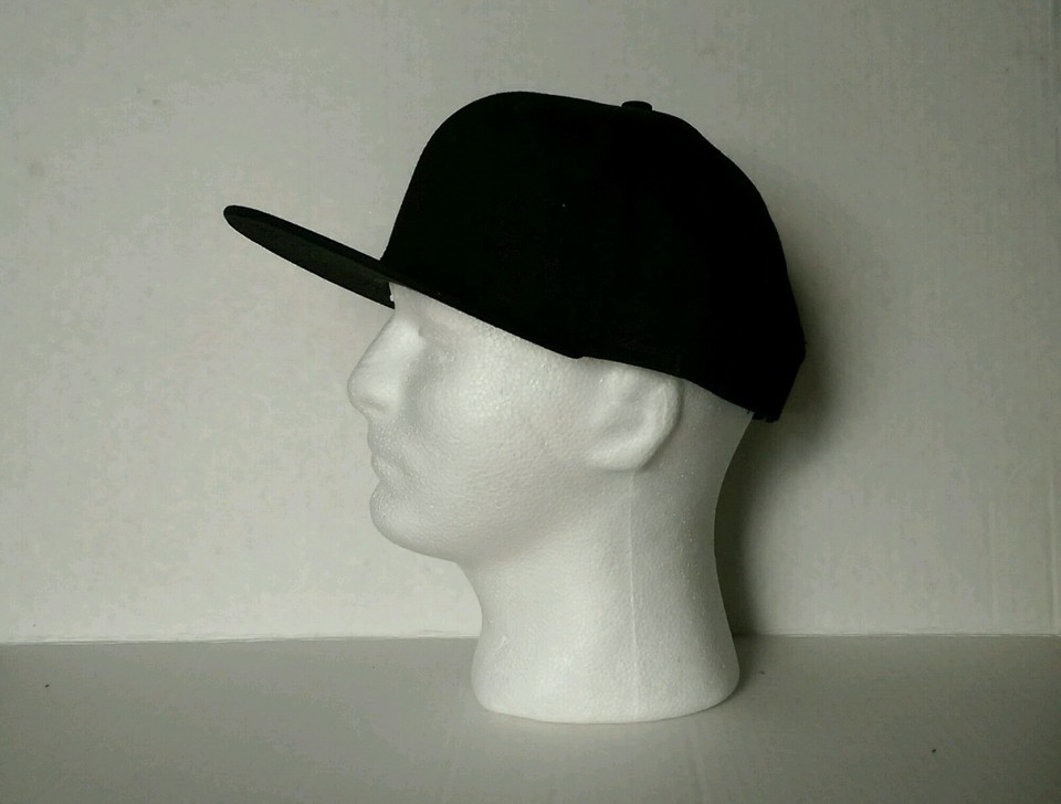 1X New Era 9Fifty Flat Snapback Hat Cap Blank NE400 { BLACK } NE 9FIFTY ...