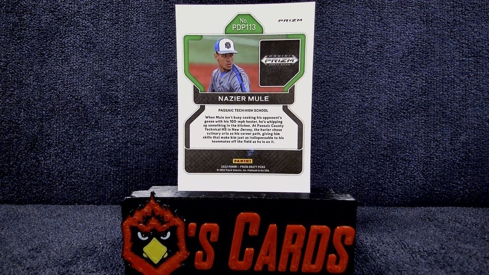 2022 Prizm Draft Picks | Nazier Mule | Cubs | Black | PDP113 | eBay