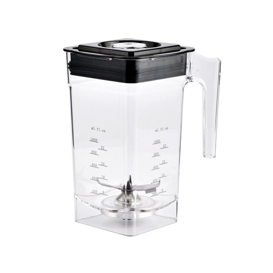 Blender Jar Blender Pitcher Square Top Clear Markings Fourside Jar ...