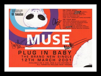 MUSE ENTIRE BAND AUTOGRAPHED SIGNED & FRAMED PHOTO PRINT | eBay UK