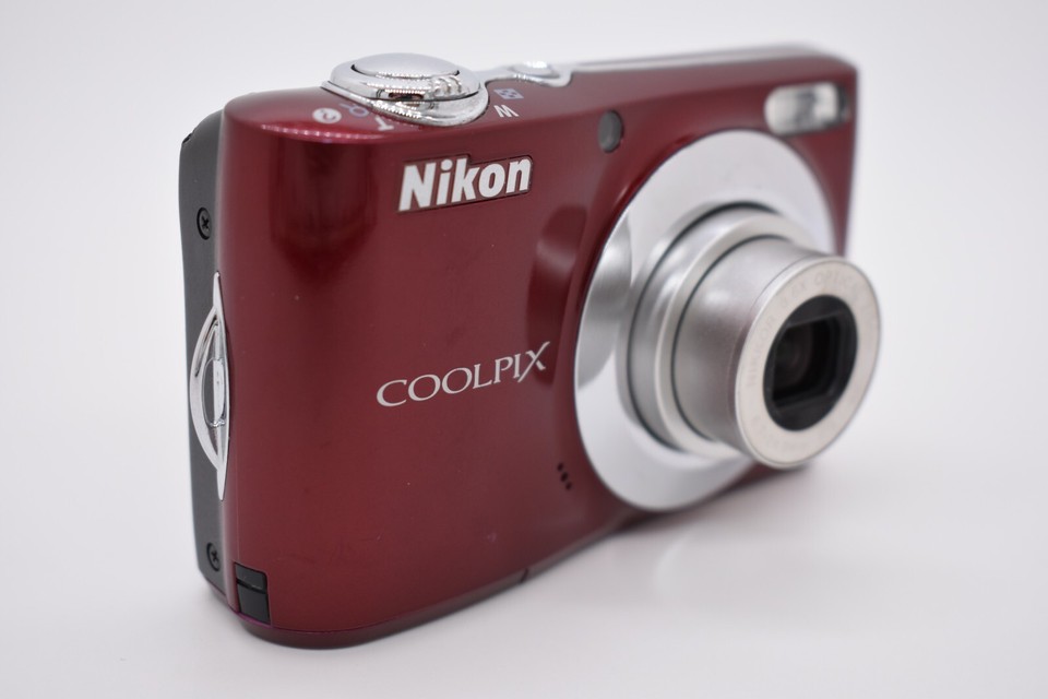 Nikon Coolpix L22 12mp 3.6x Zoom Red Digital Camera Tested Working W/SD ...