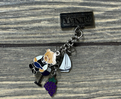 The Lodge At Geneva On The Lake Wine Teddy Bear Key Chain 3.25” | eBay