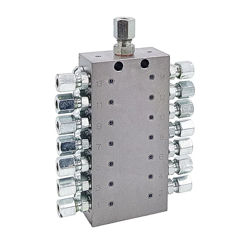Grease Distribution Block Progressive Distributor Valve Hydraulic ...