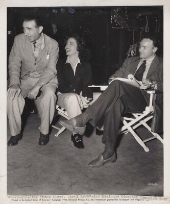 Carol Bruce + Frank Lloyd + Franklin Gray (1941) Behind Scene Movie ...