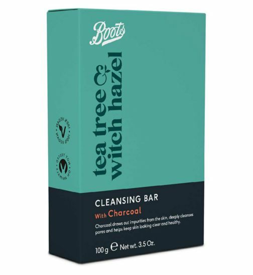 Boots Tea Tree & Witch Hazel Exfoliating Body Bar 100g Removes Oil ...