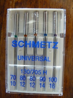 Schmetz Univ Sewing Machine Needles Multi Sizes 70-80-90-100 1 package ...