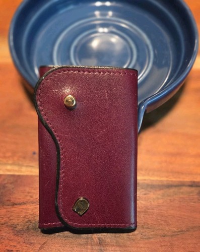 Vintage Etienne Aigner Small Key Fob Wallet Trainer Key Holder- Red ...