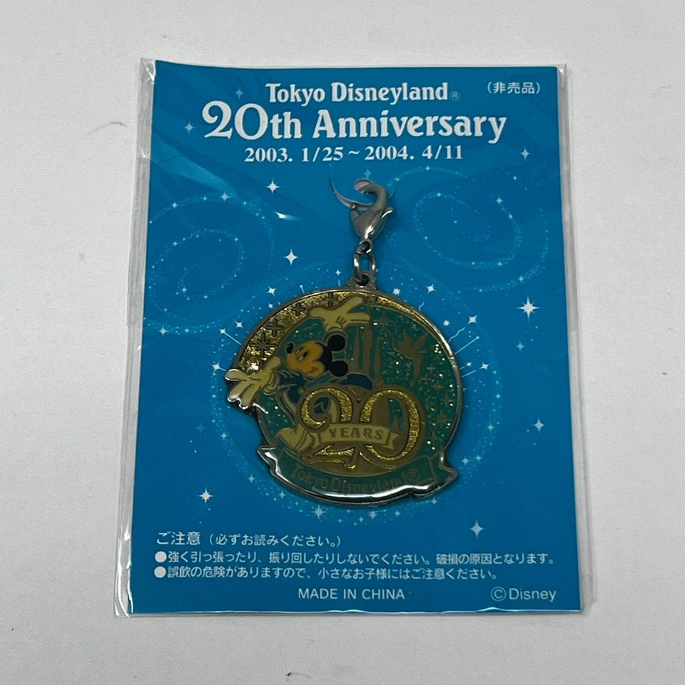 Disney Tokyo Disneyland Mickey Mouse & Tinkerbell 20th Japan Charm | eBay