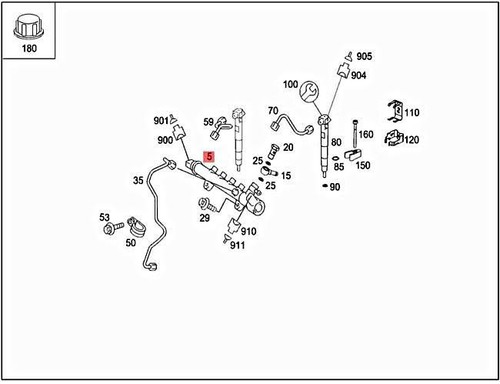 Genuine MERCEDES Fuel distributor 6510700700 | eBay