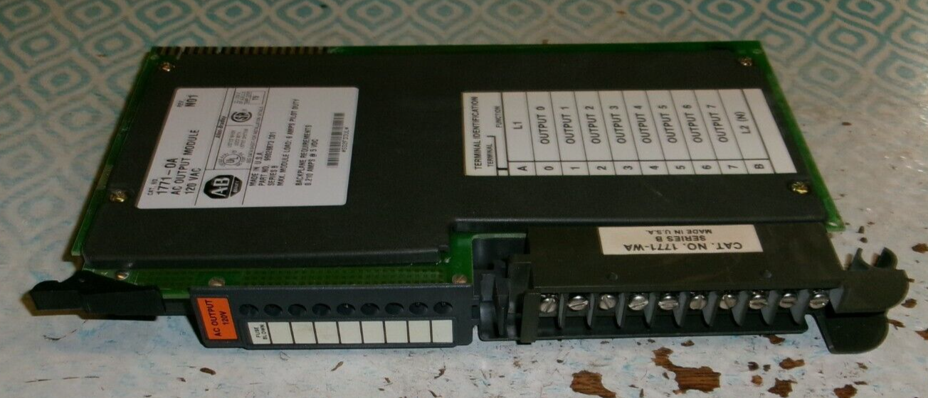 ALLEN BRADLEY 1771-0A 1771-OA REV N01 AC OUTPUT MODULE 96026873 (109 ...