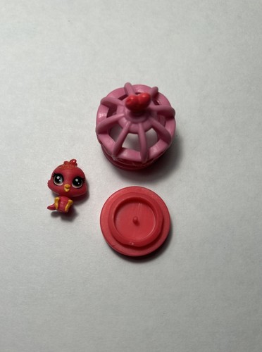 LPS Littlest Pet Shop Teensies #27 Cherie Rubyroost Red Bird Rainbow ...