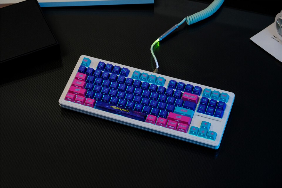 PBT Cyberpunk Theme Keyboard Keycaps Cherry Profile Set For MX | eBay