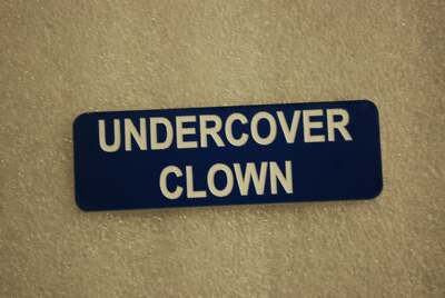 UNDERCOVER CLOWN (Fun Badges) | eBay
