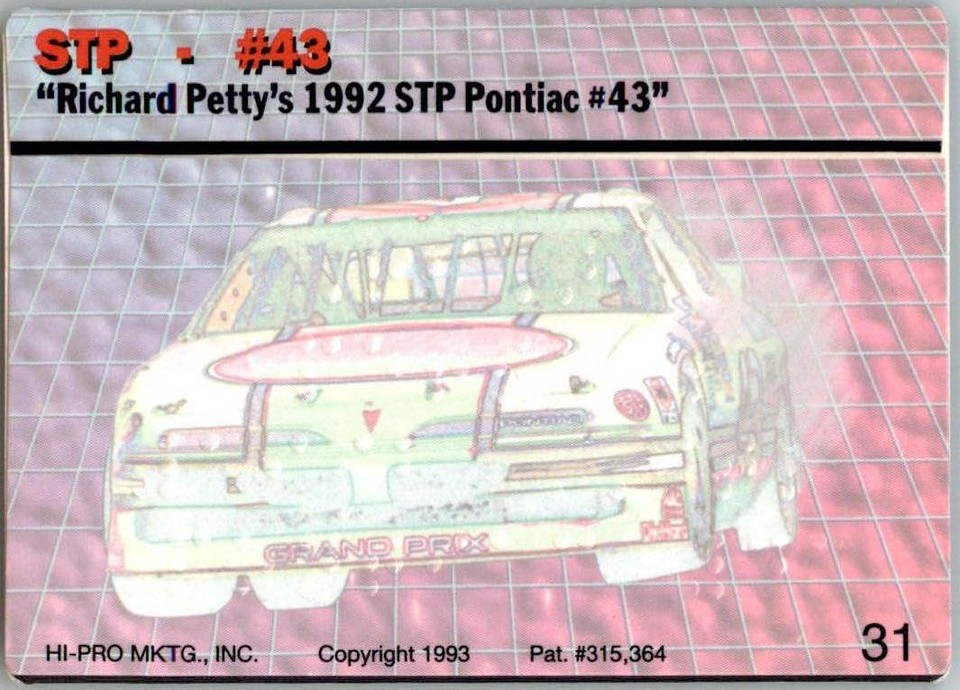 STP #43 1993 Action Packed #82 Racing | eBay